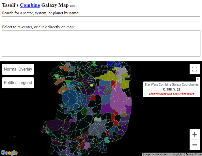 Star Wars Sector Map – Cory Thorpe